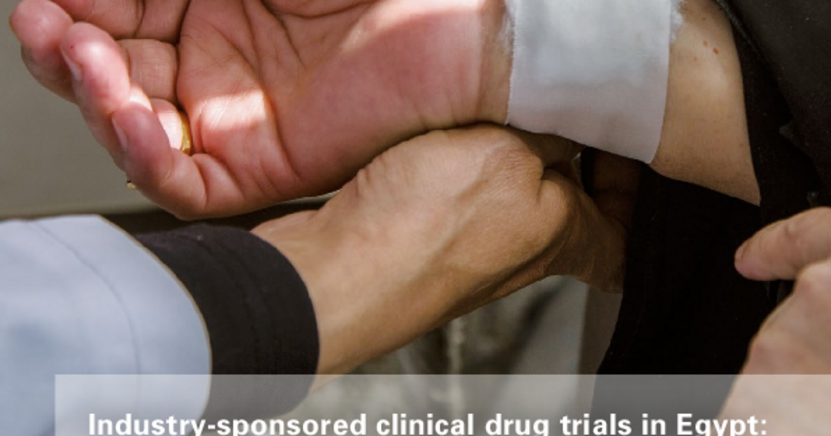 Industry-sponsored clinical drug trials in Egypt | Public Eye
